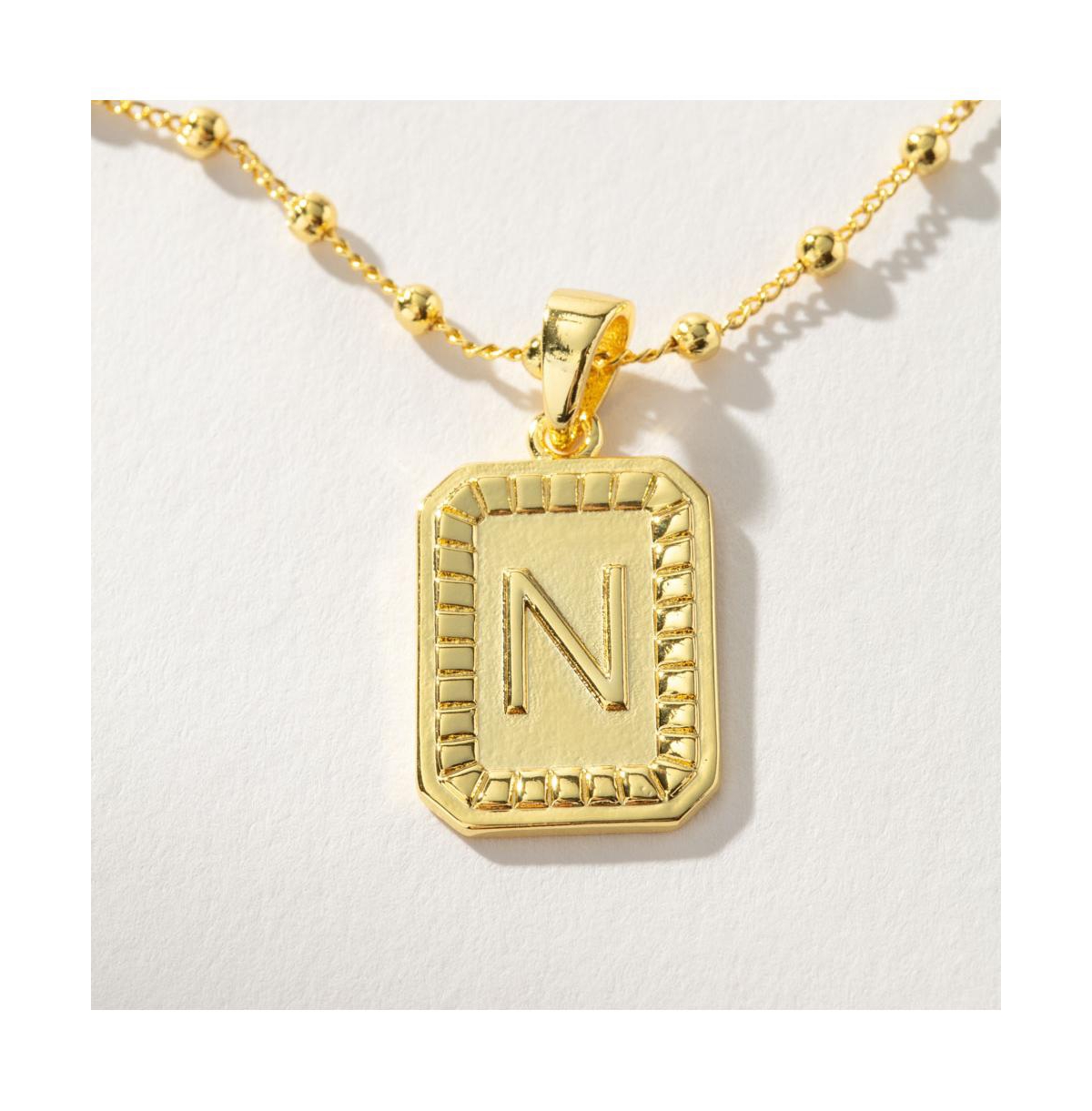 Click here for Uncommon James 14k Gold-Plated Sur Initial Necklac... prices