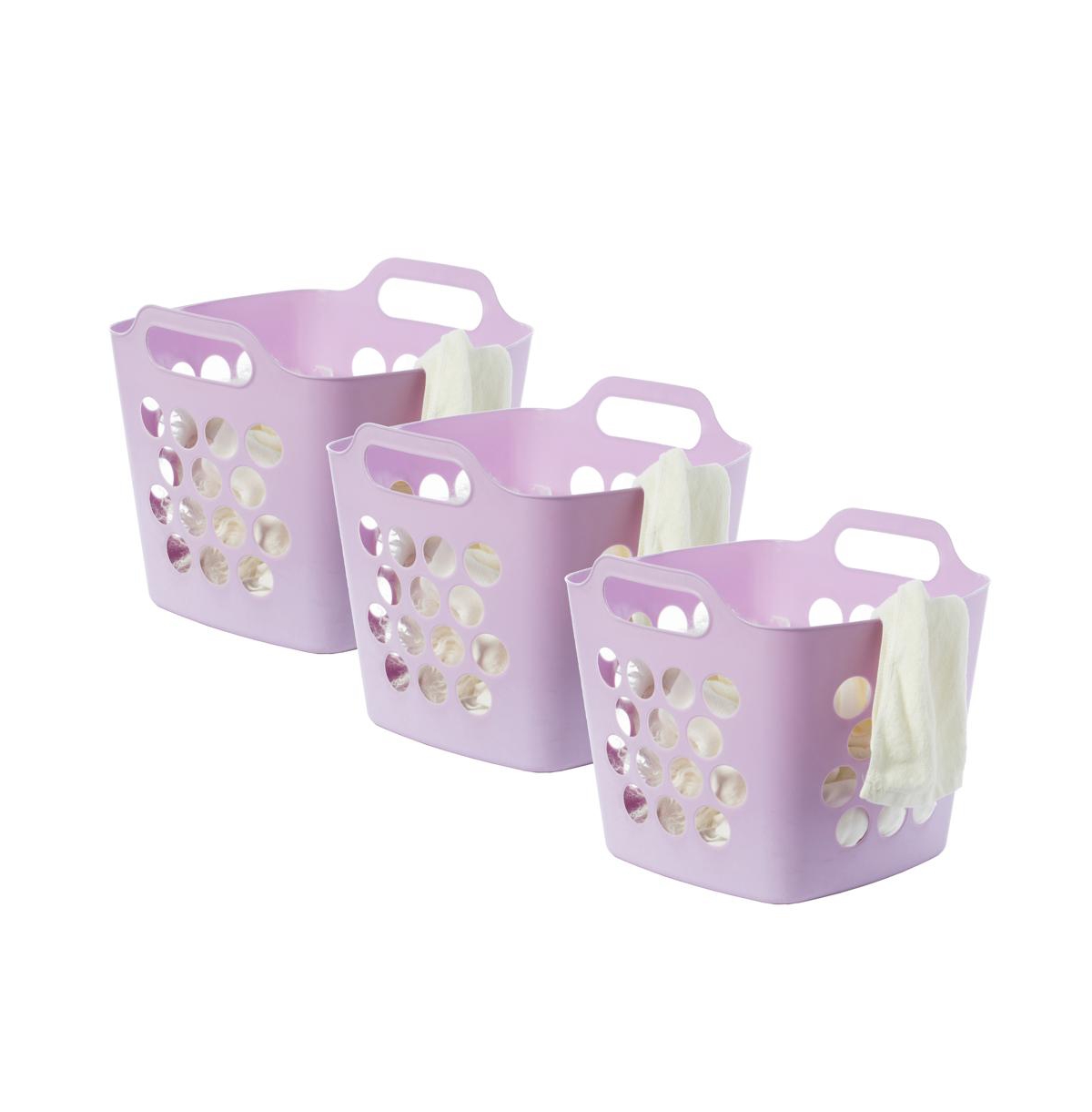 Click here for Basicwise Flexible Plastic Carry Laundry Basket Ho... prices