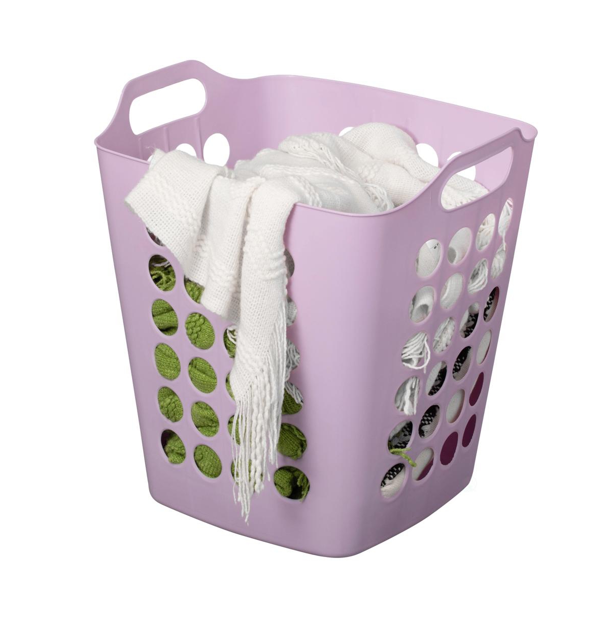 Click here for Basicwise Flexible Plastic Laundry Basket - Square... prices