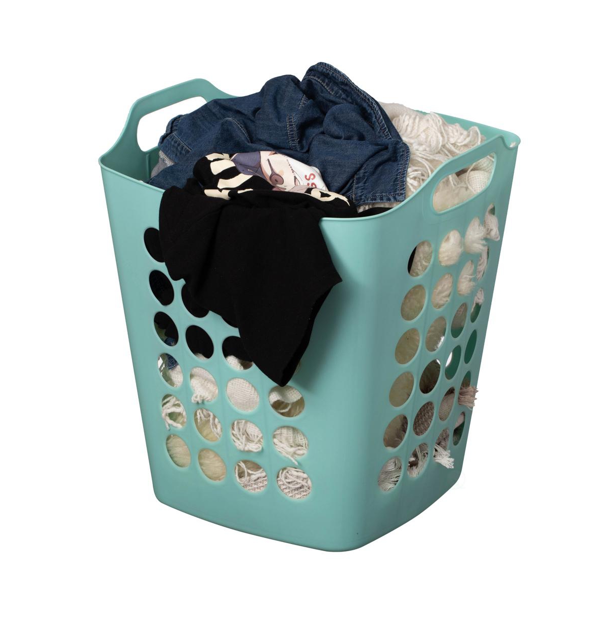 Click here for Basicwise Flexible Plastic Laundry Basket - Square... prices