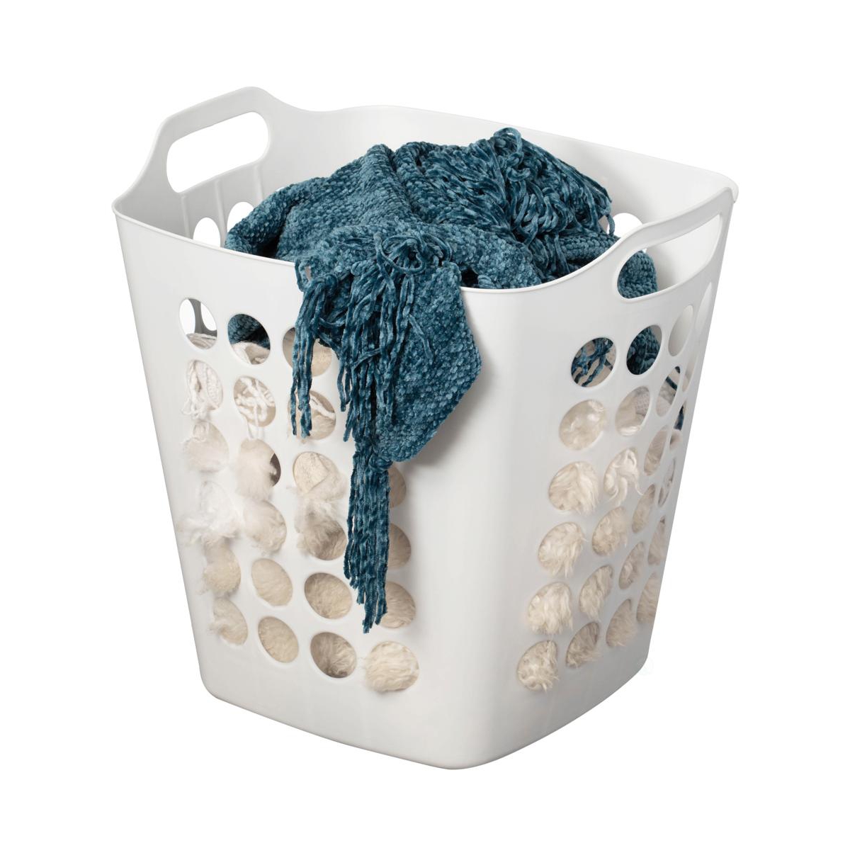 Click here for Basicwise Flexible Plastic Laundry Basket - Square... prices