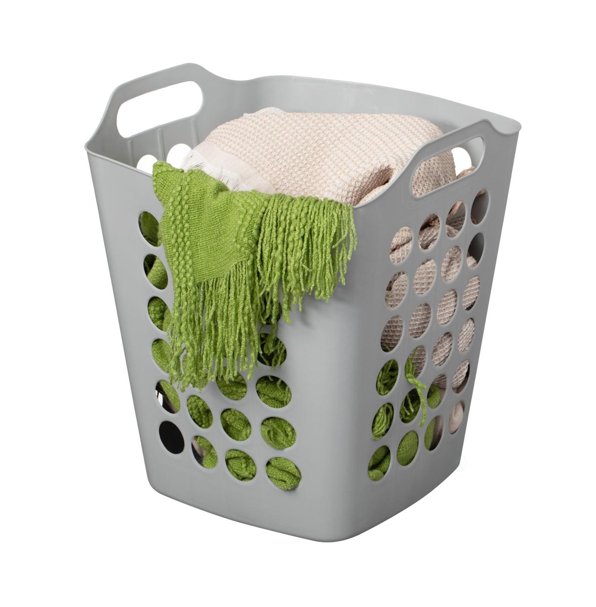 Click here for Basicwise Flexible Plastic Laundry Basket - Square... prices