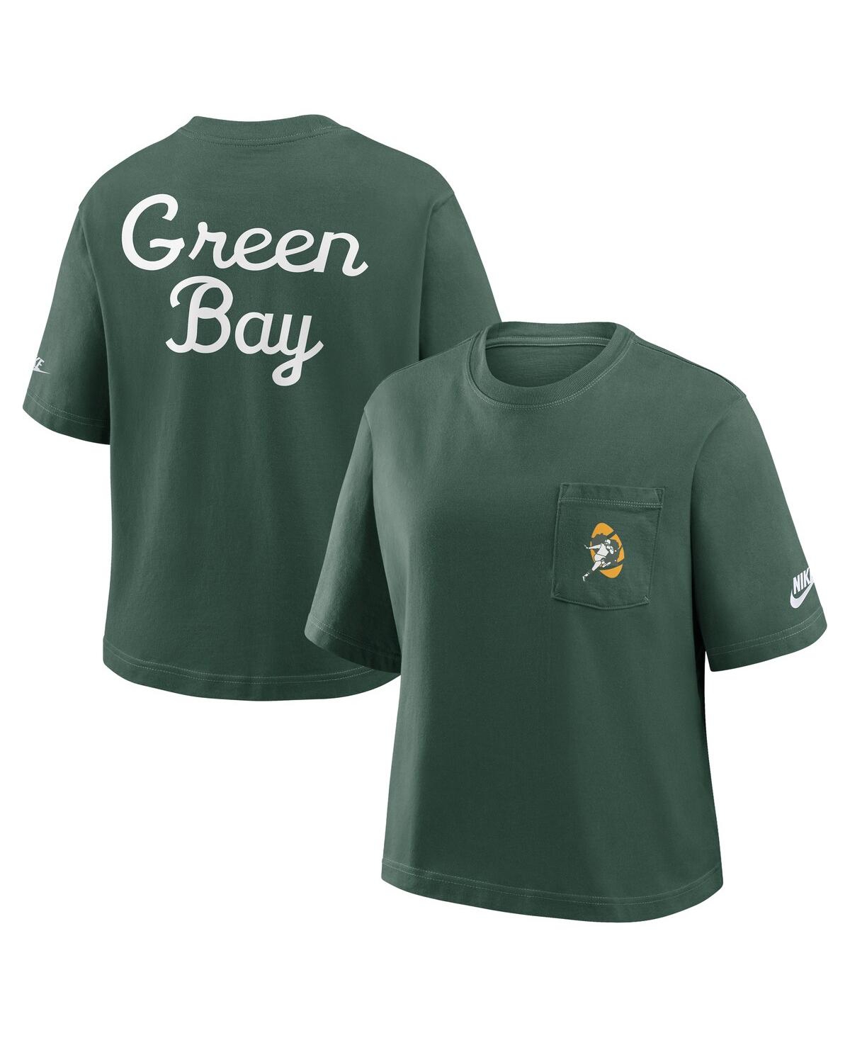 Click here for Nike Womens Green Green Bay Packers Rewind Pocket... prices