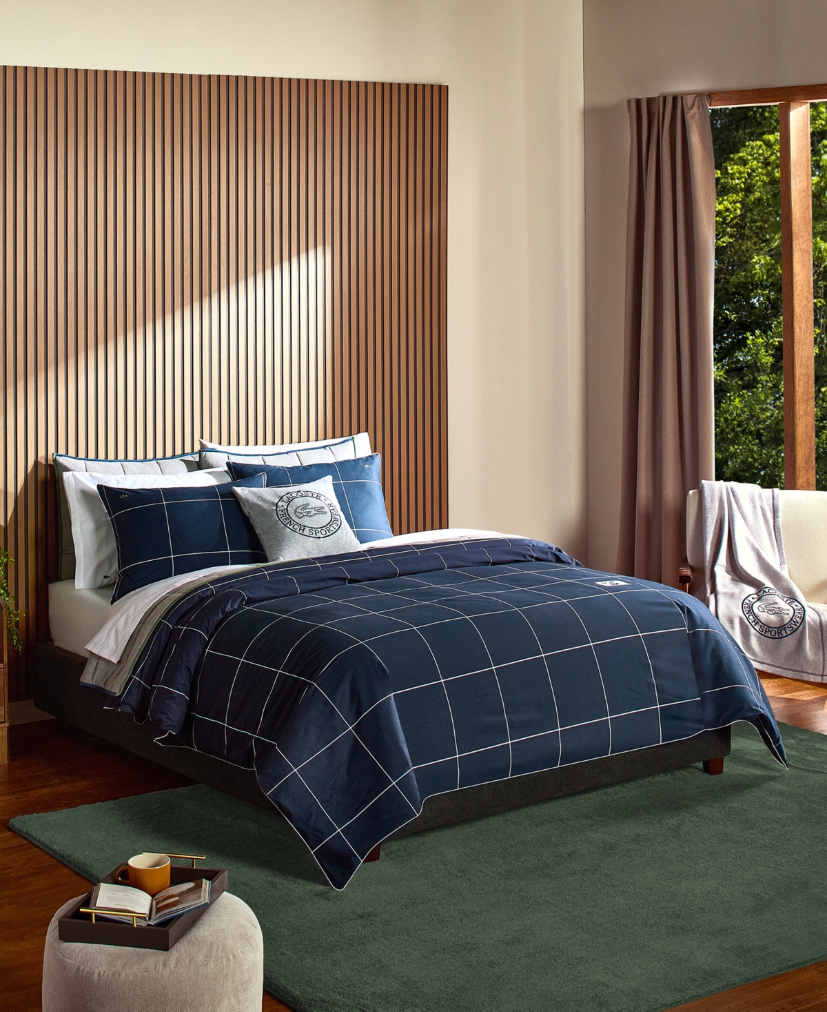 Click here for Lacoste Home Tennis Checks Cotton 3-Pc. Comforter... prices