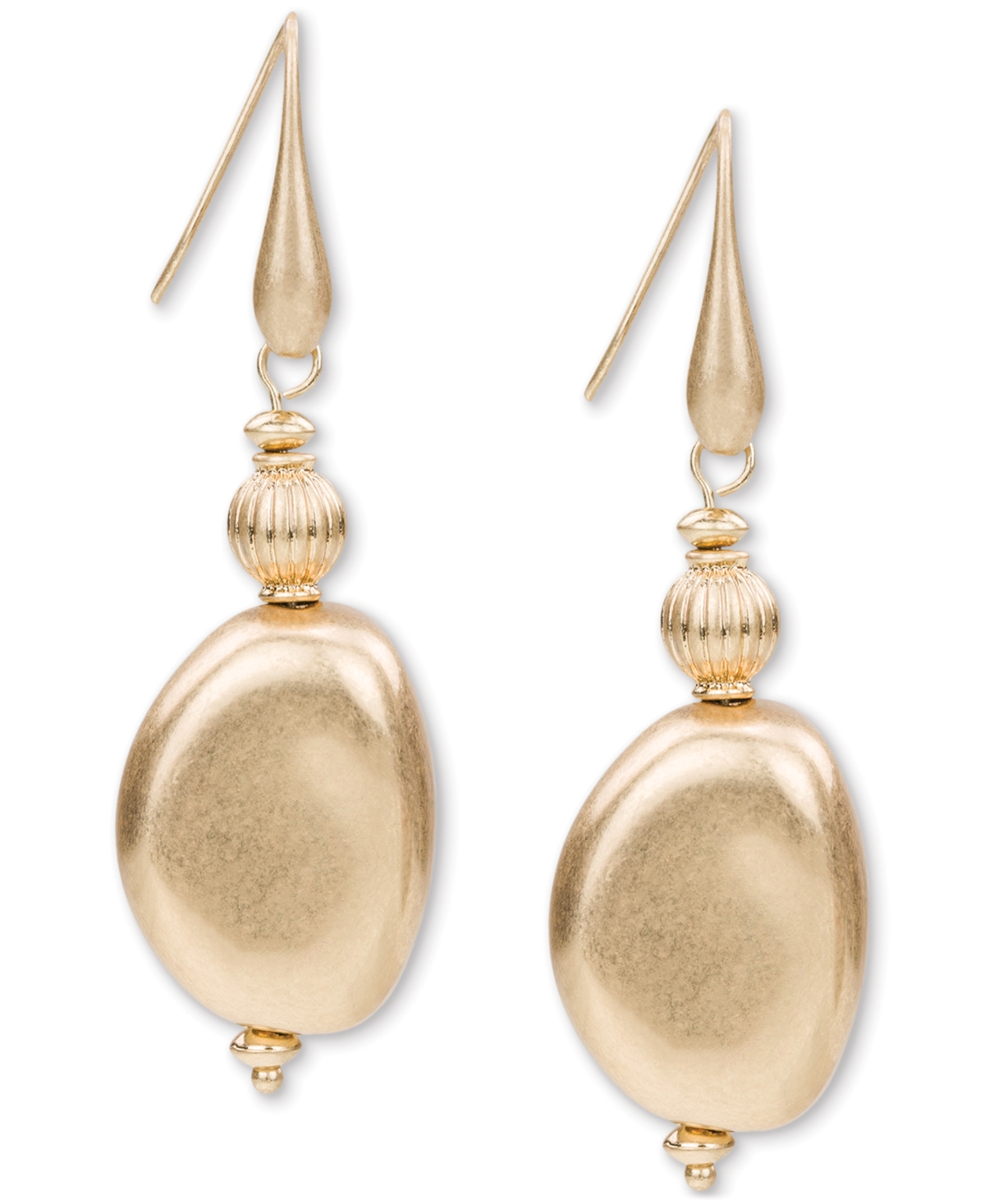 Click here for Patricia Nash Oval Drop Wire Earrings - Worn Gold prices