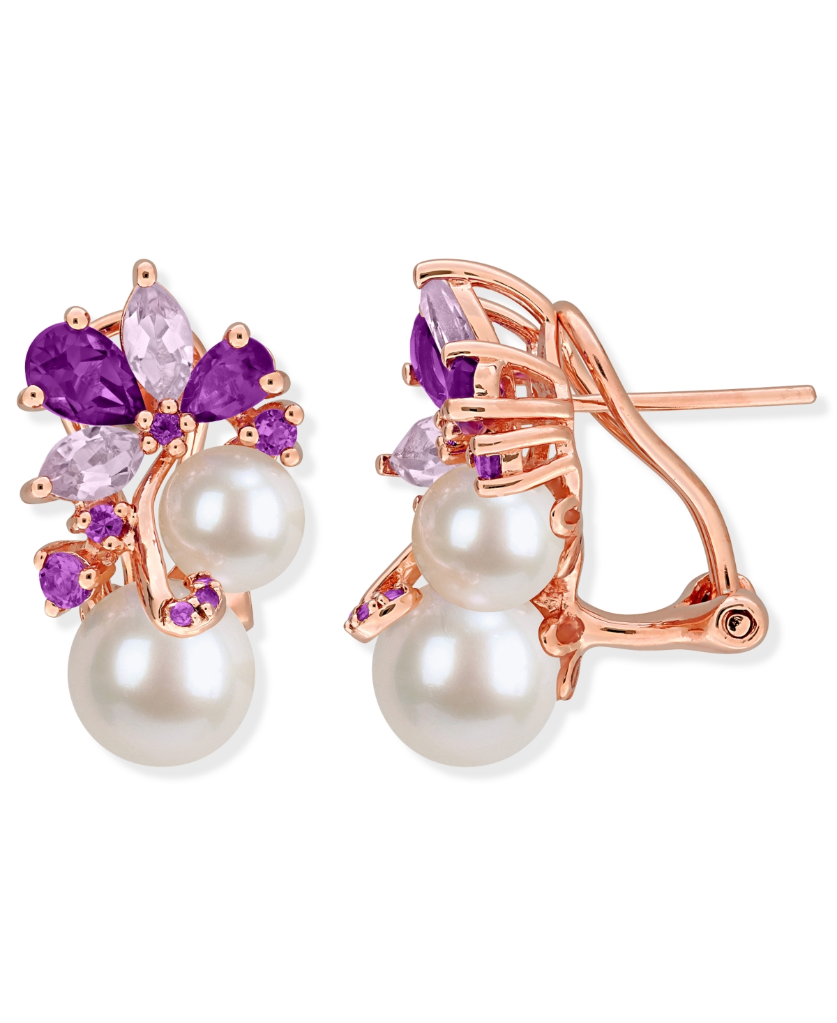 Click here for Pink Cultured Freshwater Pearl (6 & 8mm) & Multi-G... prices