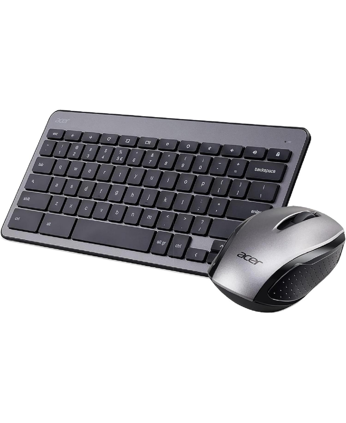 Acer Wireless Keyboard & Mouse Bundle – Rf Wireless Optical Mouse  74-Key Wireless Keyboard with Usb Receiver - Grey