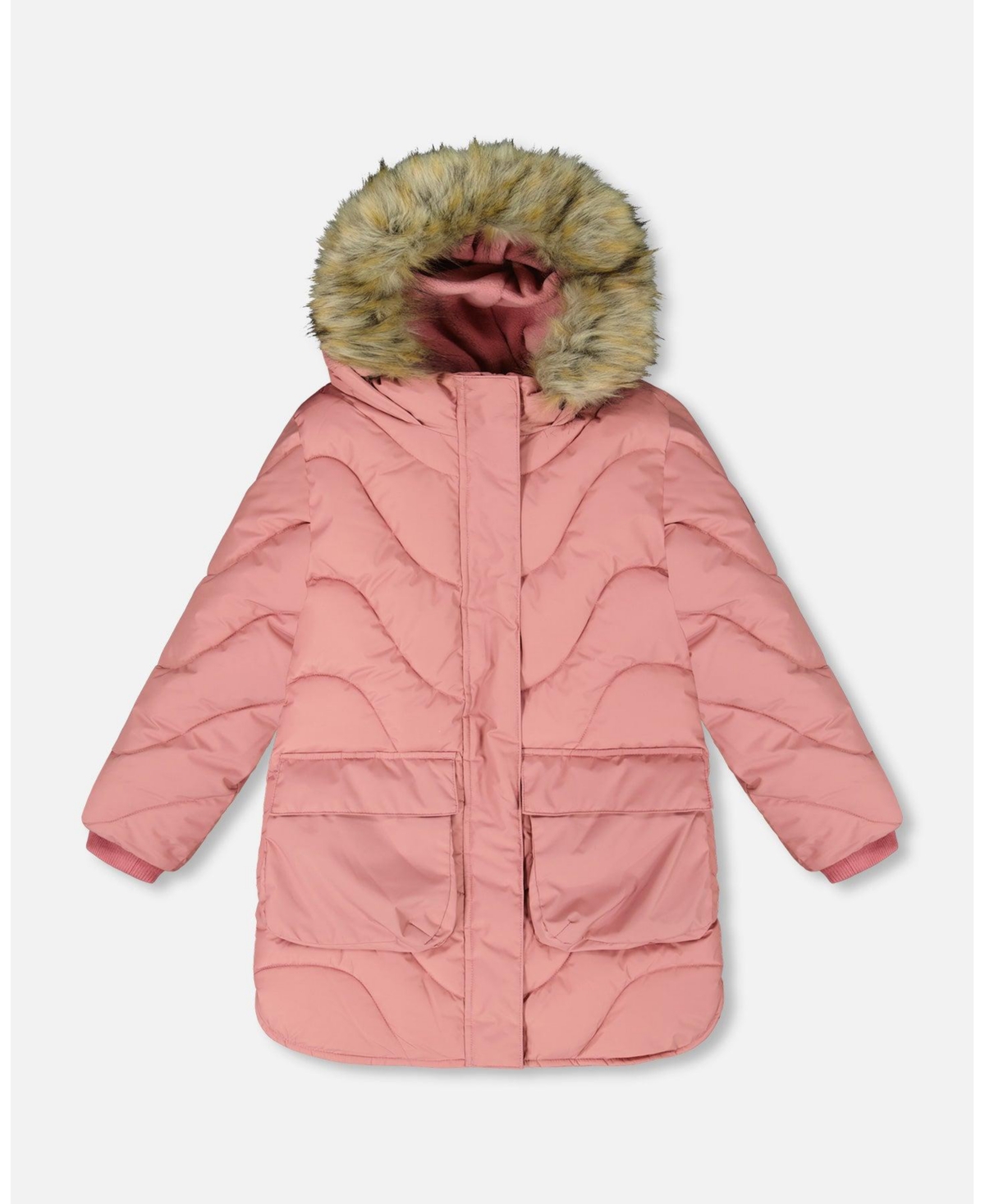 Click here for Deux par Deux Girl Long Wavy Quilt Puffy Winter Co... prices