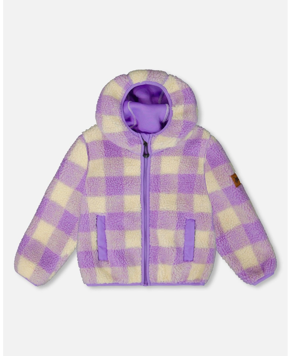 Click here for Deux par Deux Girl Mid-Season Sherpa Jacket Lavend... prices