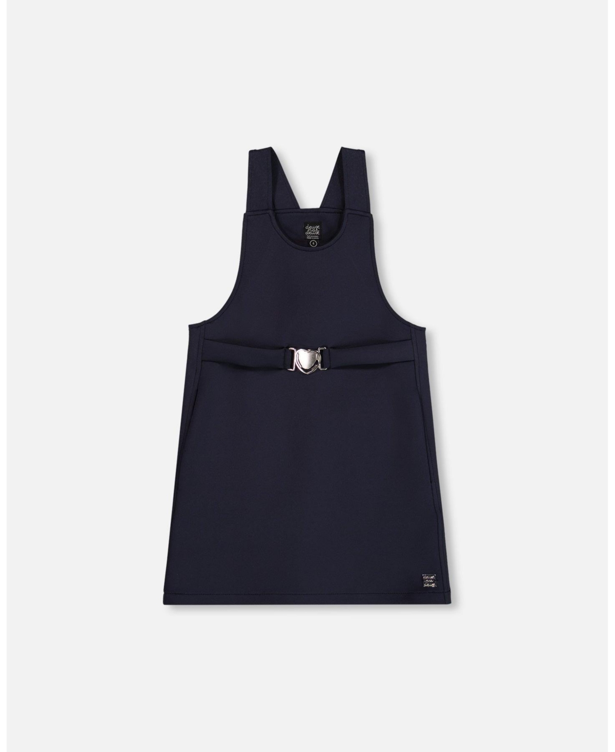 Click here for Deux par Deux Girl Milano Jumper Dress Navy Blue w... prices