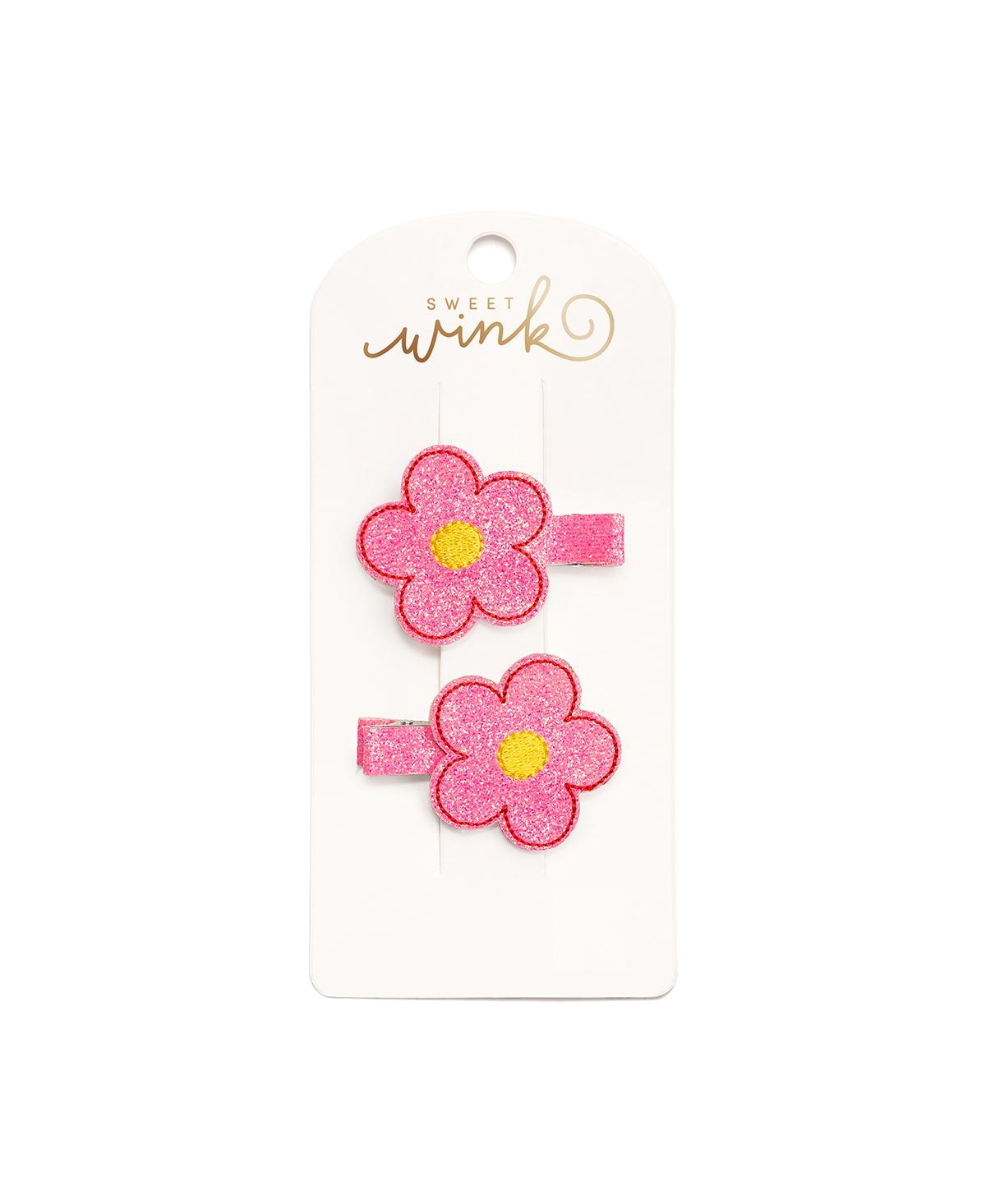 Click here for Sweet Wink Girls Pink Daisy Clip Set - Pink prices