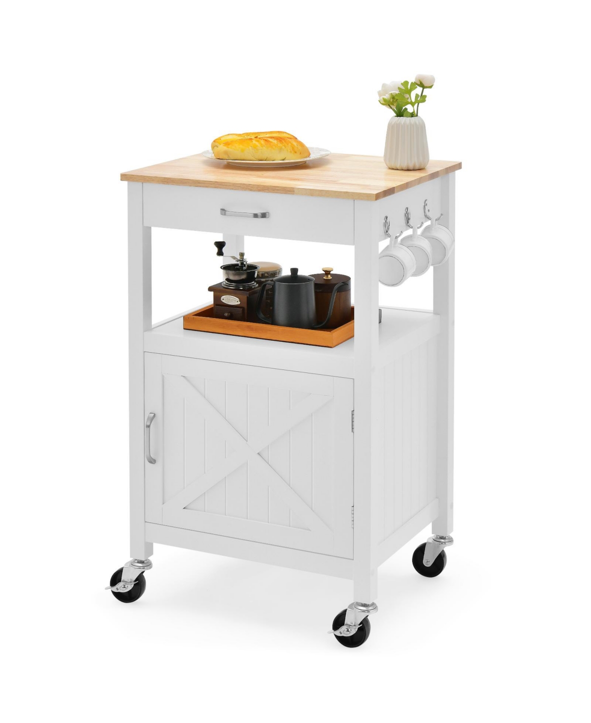 Click here for Volenca Rolling Kitchen Island Cart with Drawer an... prices