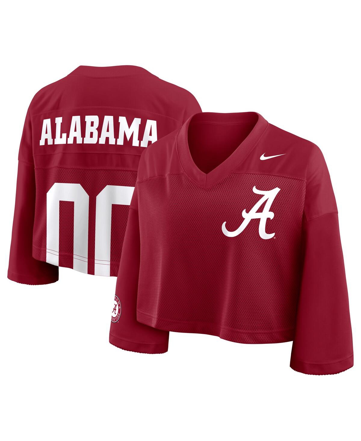 Click here for Nike Womens Crimson Alabama Crimson Tide Cropped M... prices