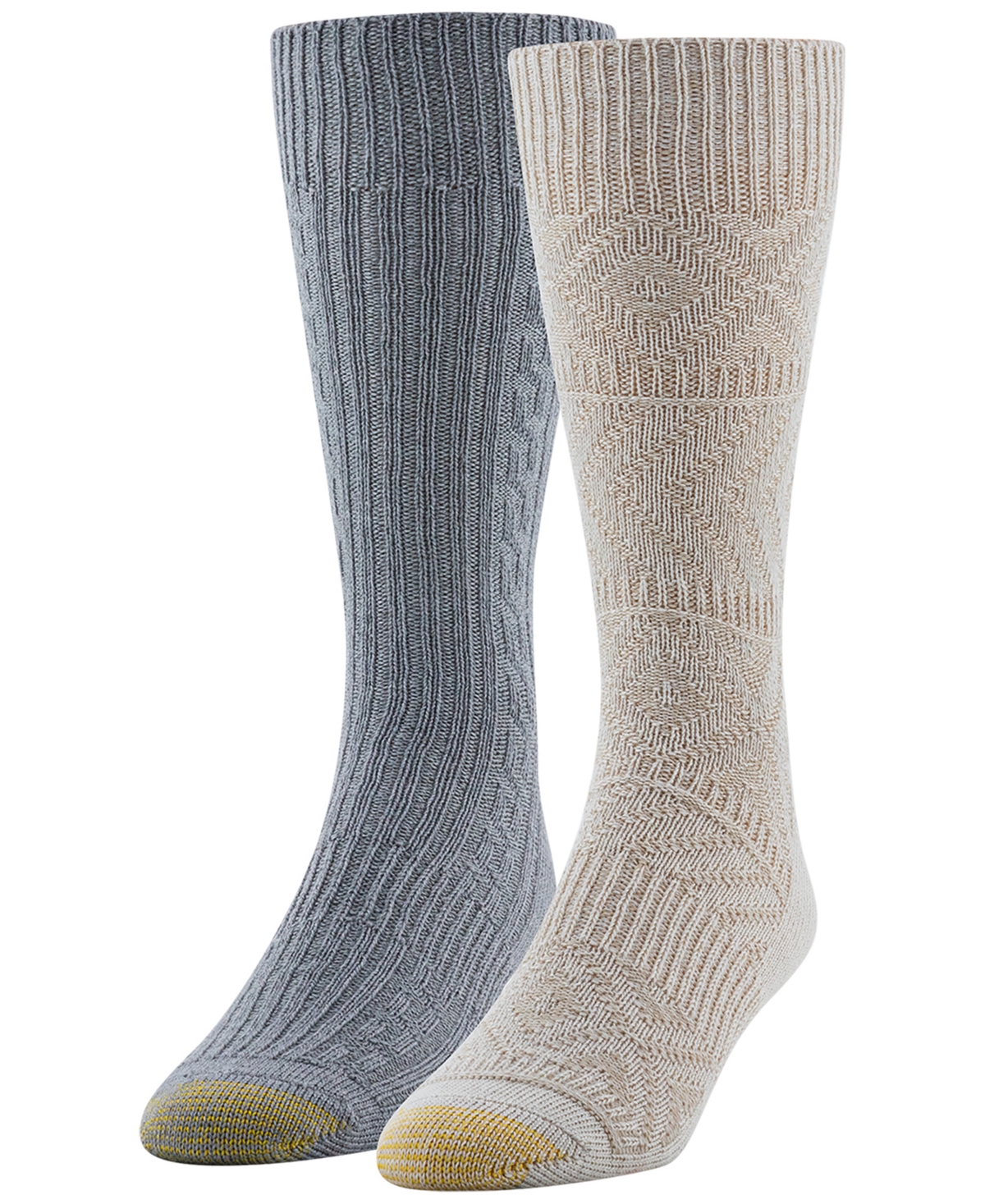 Click here for Gold Toe Mens 2-Pack Chevron Texture Reinforced To... prices