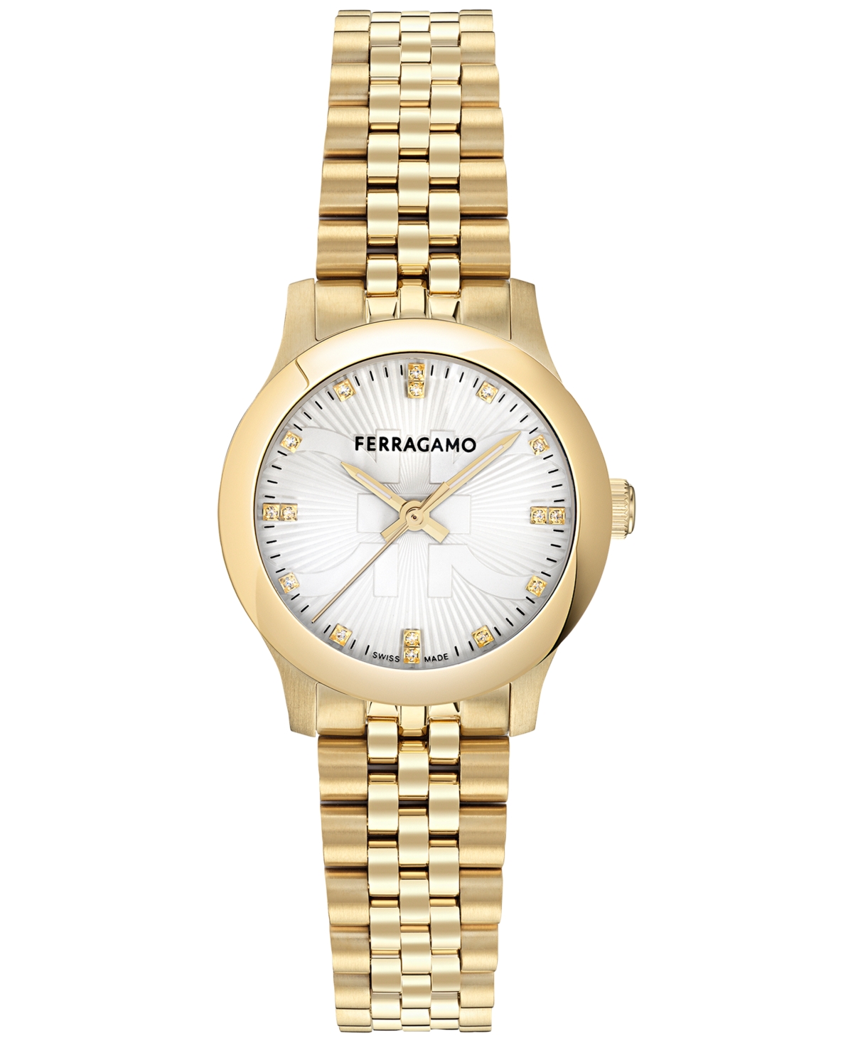 Click here for Ferragamo Womens Swiss Duo Diamond (1/20 ct. t.w.)... prices
