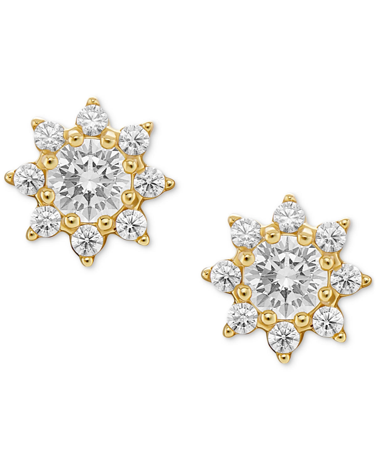 Click here for Macys 18k Gold-Plated Sterling Silver Cubic Zircon... prices