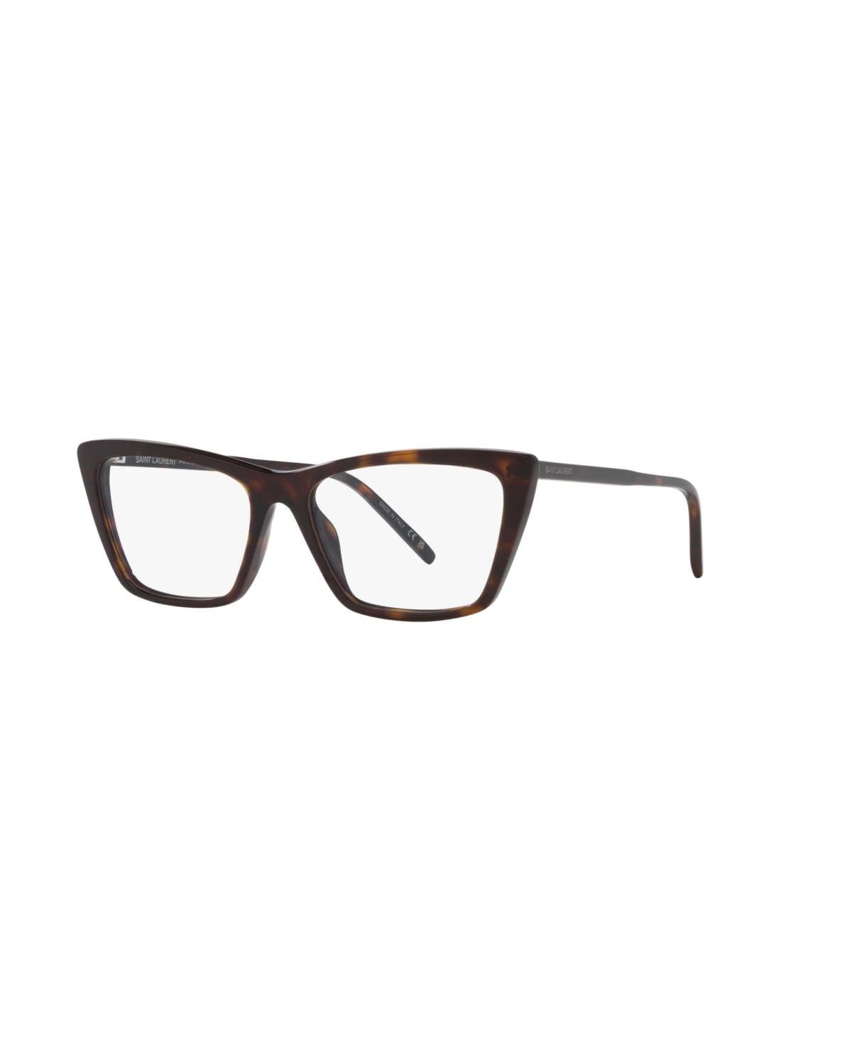 Click here for Saint Laurent Womens Rectangle Mica Thin Opt Eyegl... prices