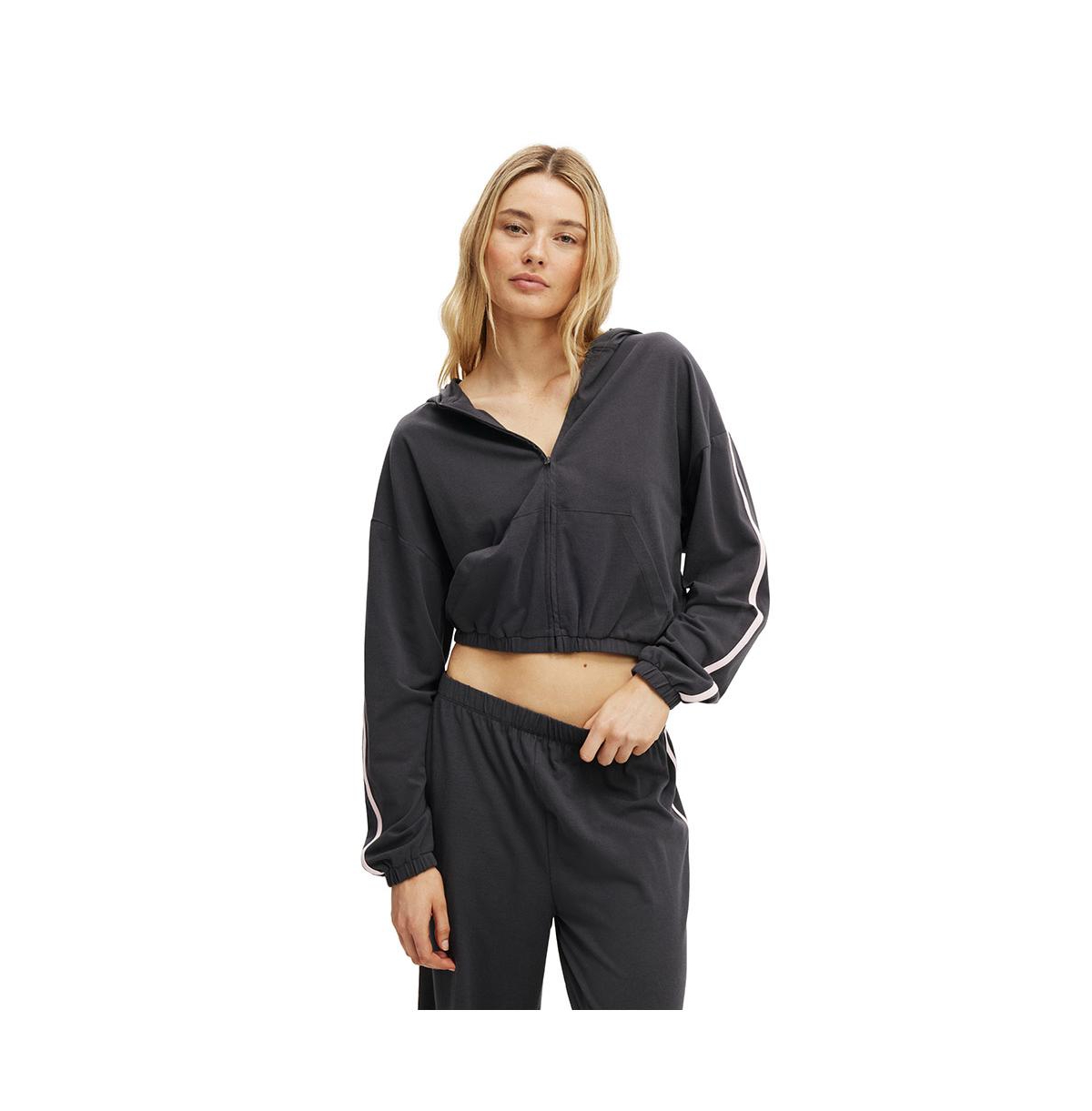 Click here for Cotton On Womens Departure Lounge Crop Hoodie - Eb... prices