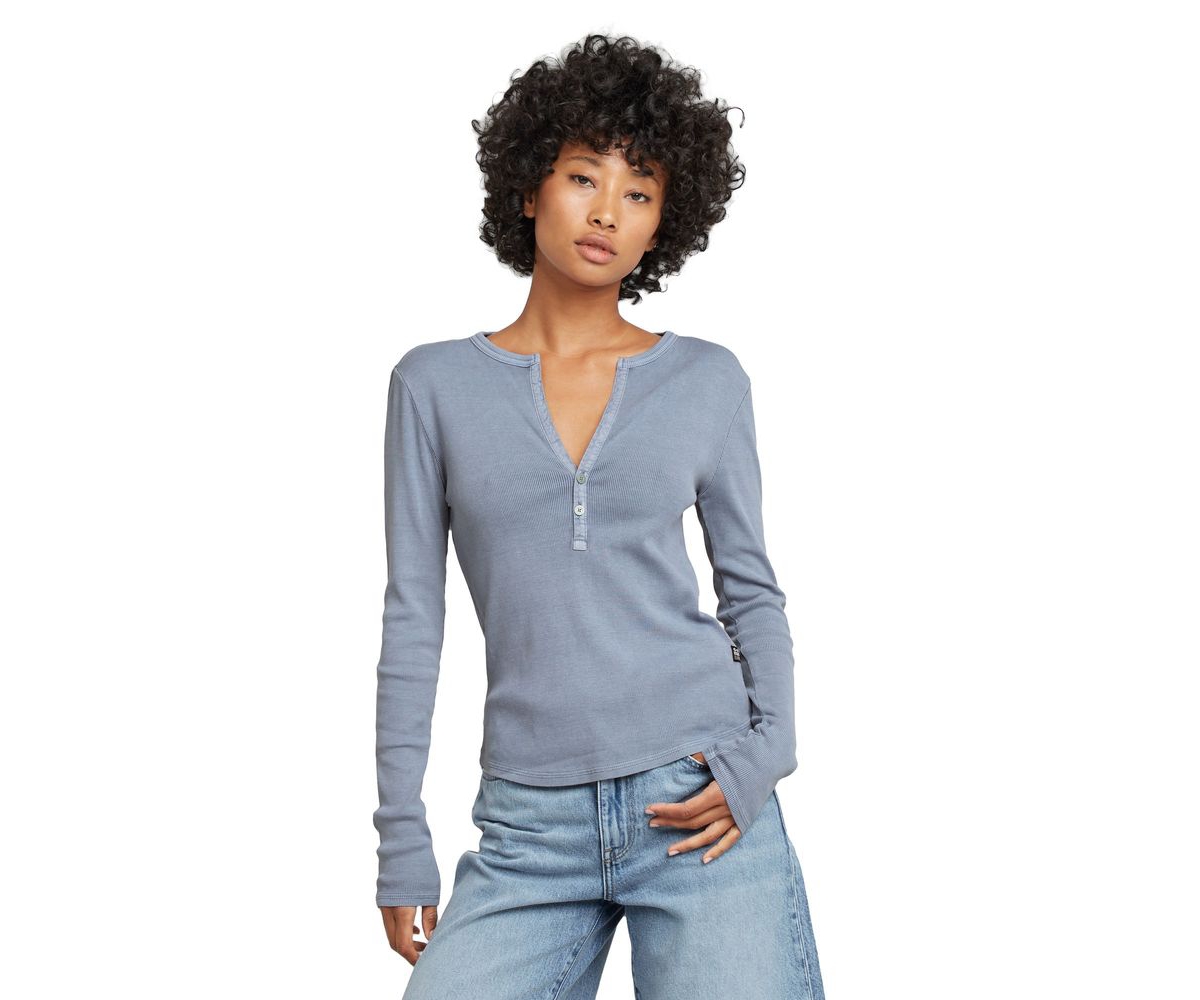 Click here for G-Star Womens Deep V-Neck Slim Top - Amann gd prices