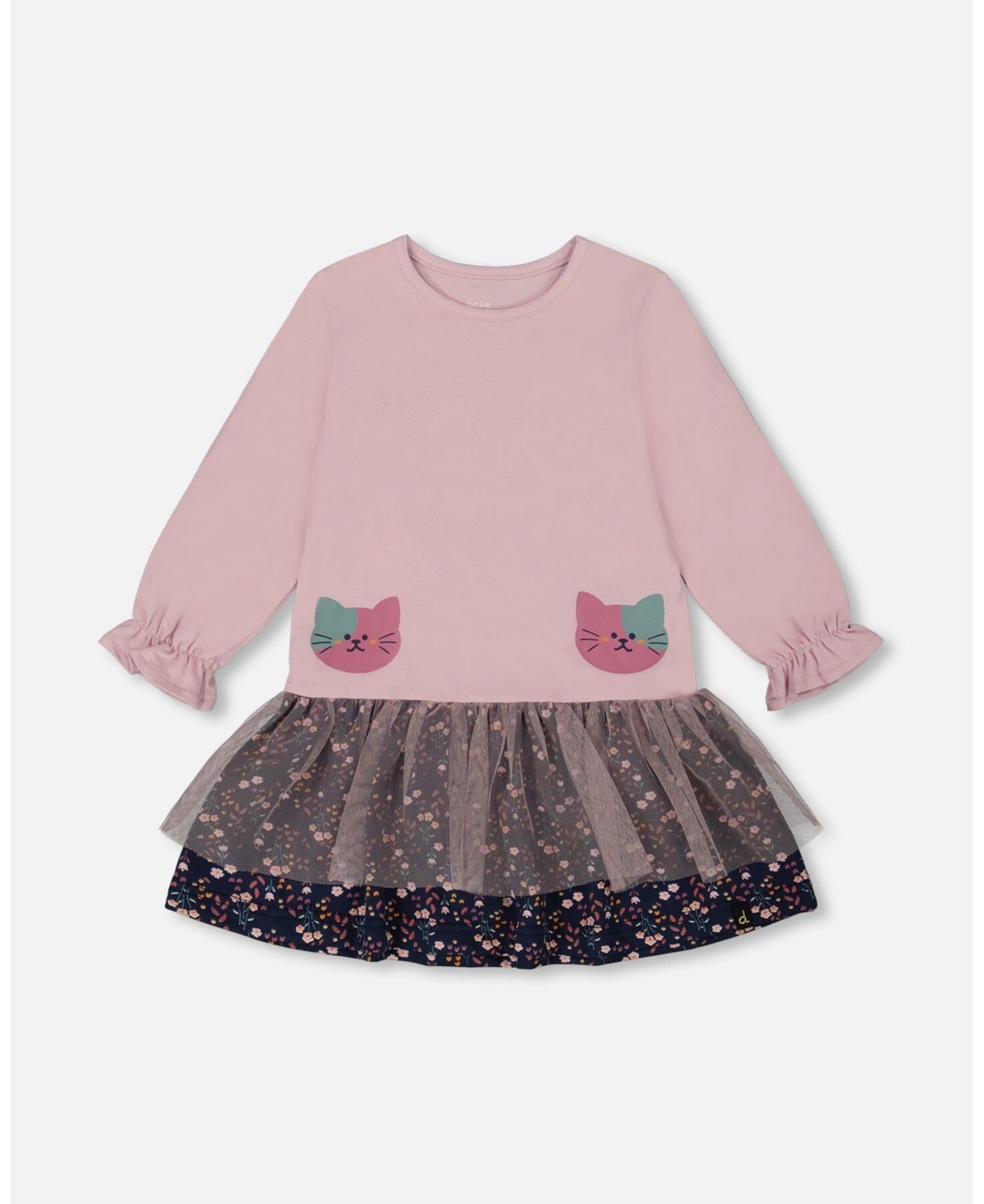 Click here for Deux par Deux Baby Girl Bi-Material Dress Dusty Pi... prices