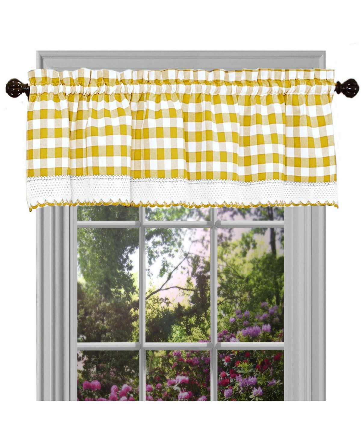 Click here for GoodGram Buffalo Check Gingham Custom Window Curta... prices