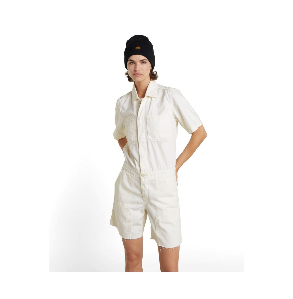 Click here for G-Star Womens Painter Short Overall - Lt chalk gd prices