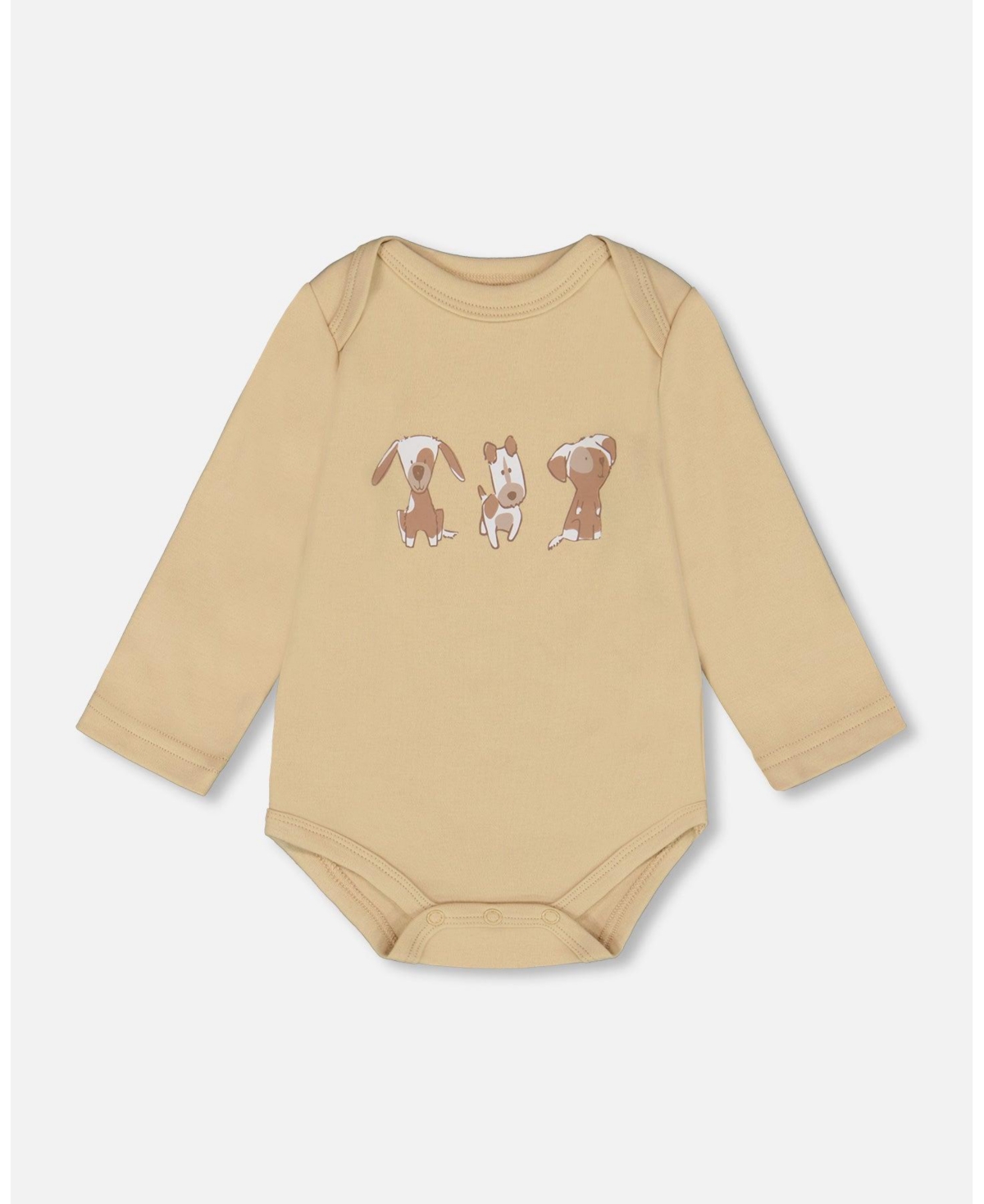 Click here for Deux par Deux Baby Boy Cotton Onesie Light Caramel... prices
