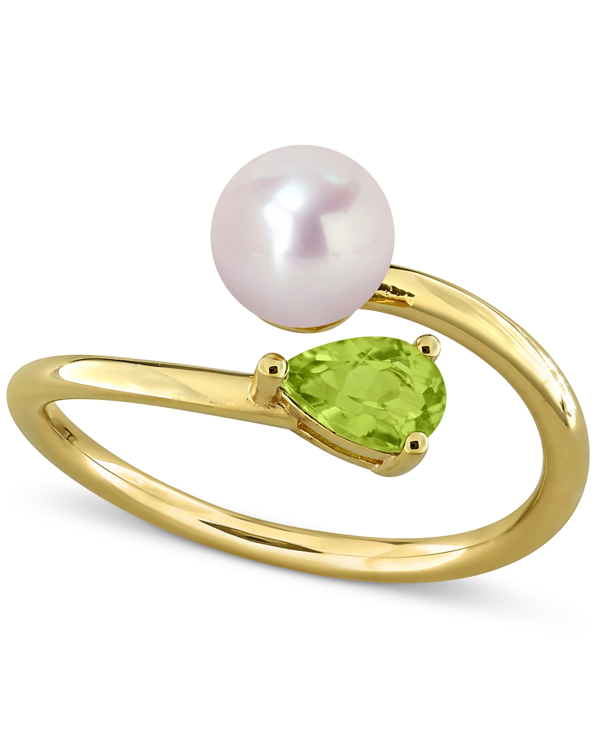 Click here for Macys Gold Flash-Plated Sterling Silver Cultured F... prices