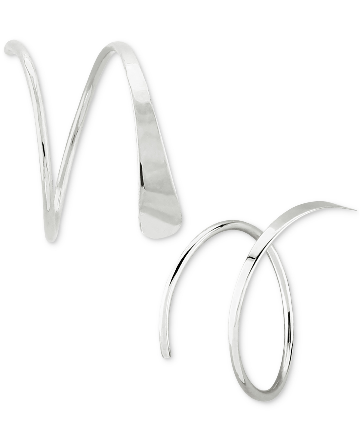 Click here for Endless Wire Cuff Earrings Set in 14k Gold - White... prices