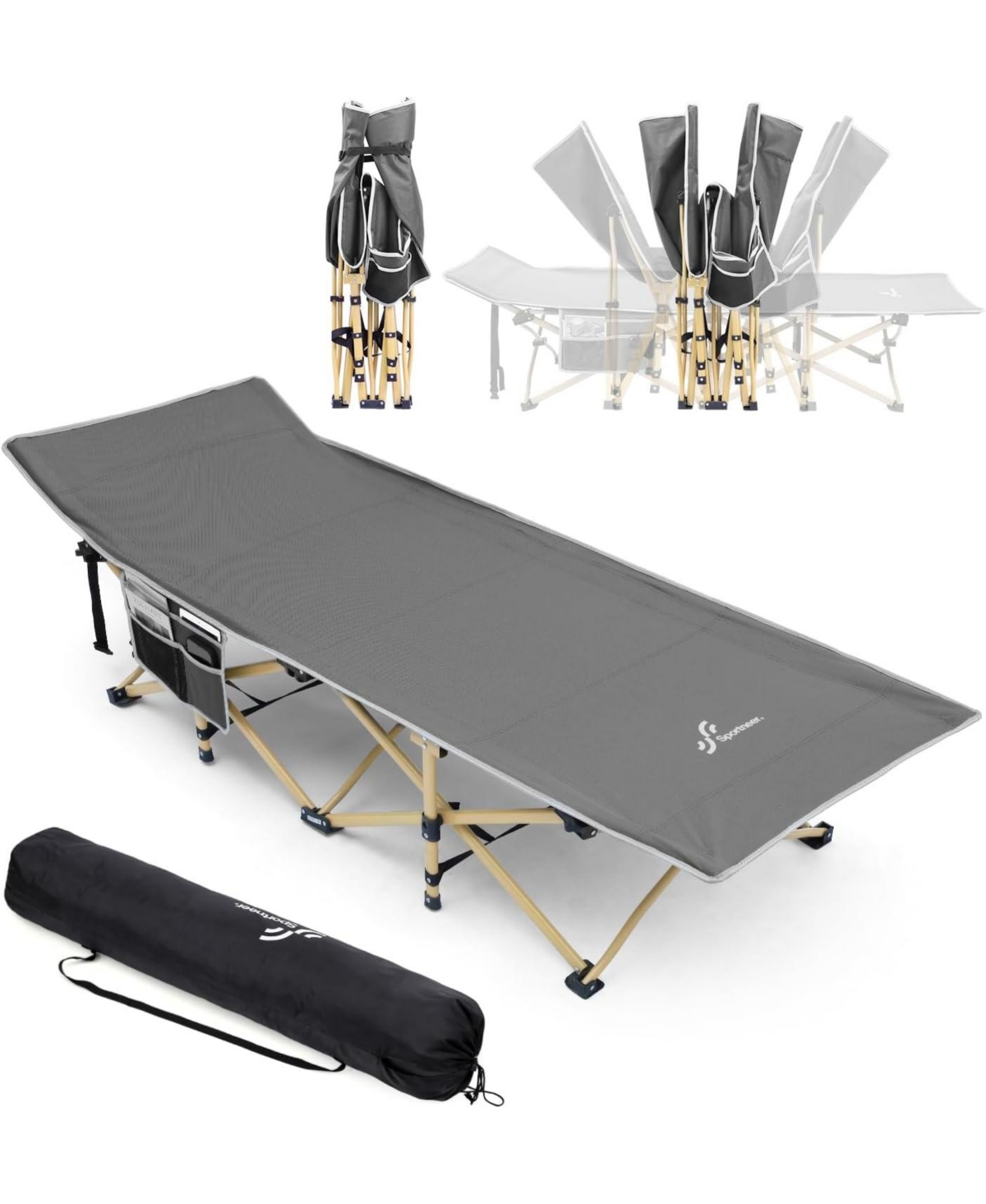 Click here for Sportneer Camping Cot: 1200D Double Layer Oxford F... prices