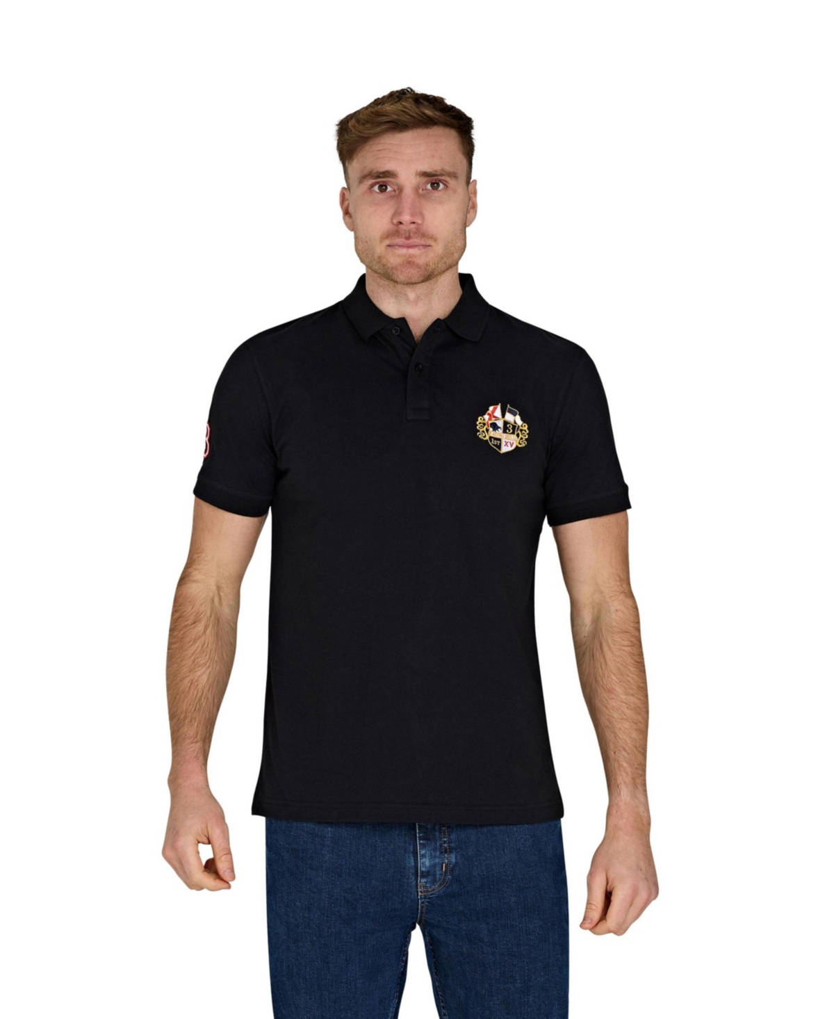 Click here for Raging Bull Crest Polo - Black prices