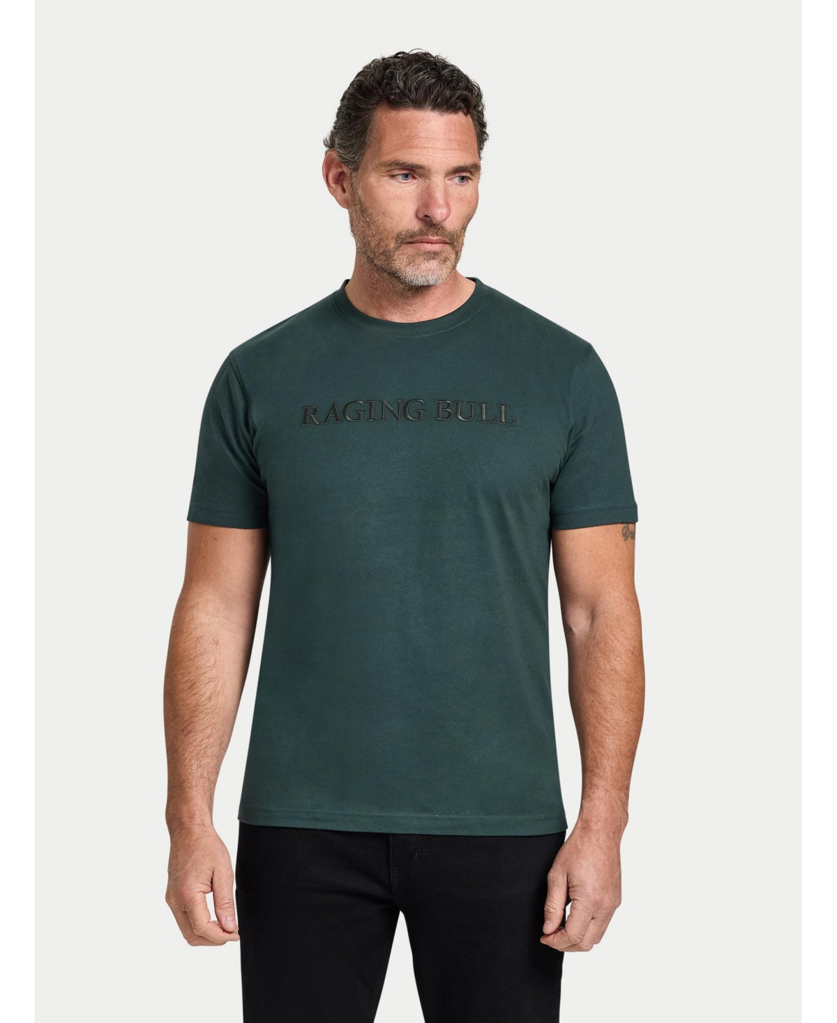 Click here for Raging Bull Embroidery T-Shirt - Forest prices