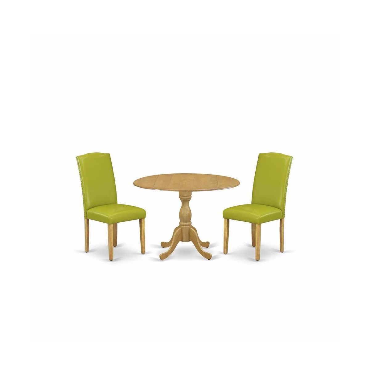 Click here for East West Furniture 3 Piece Kitchen Table Set - Oa... prices