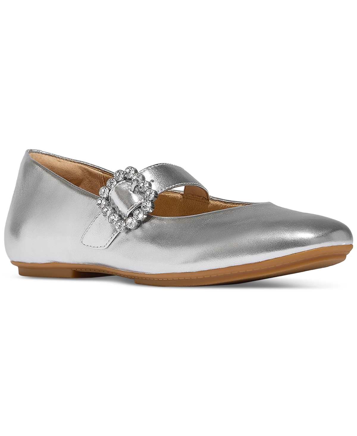 Click here for FitFlop Womens Delicato Crystal-Buckle Metallic-Le... prices