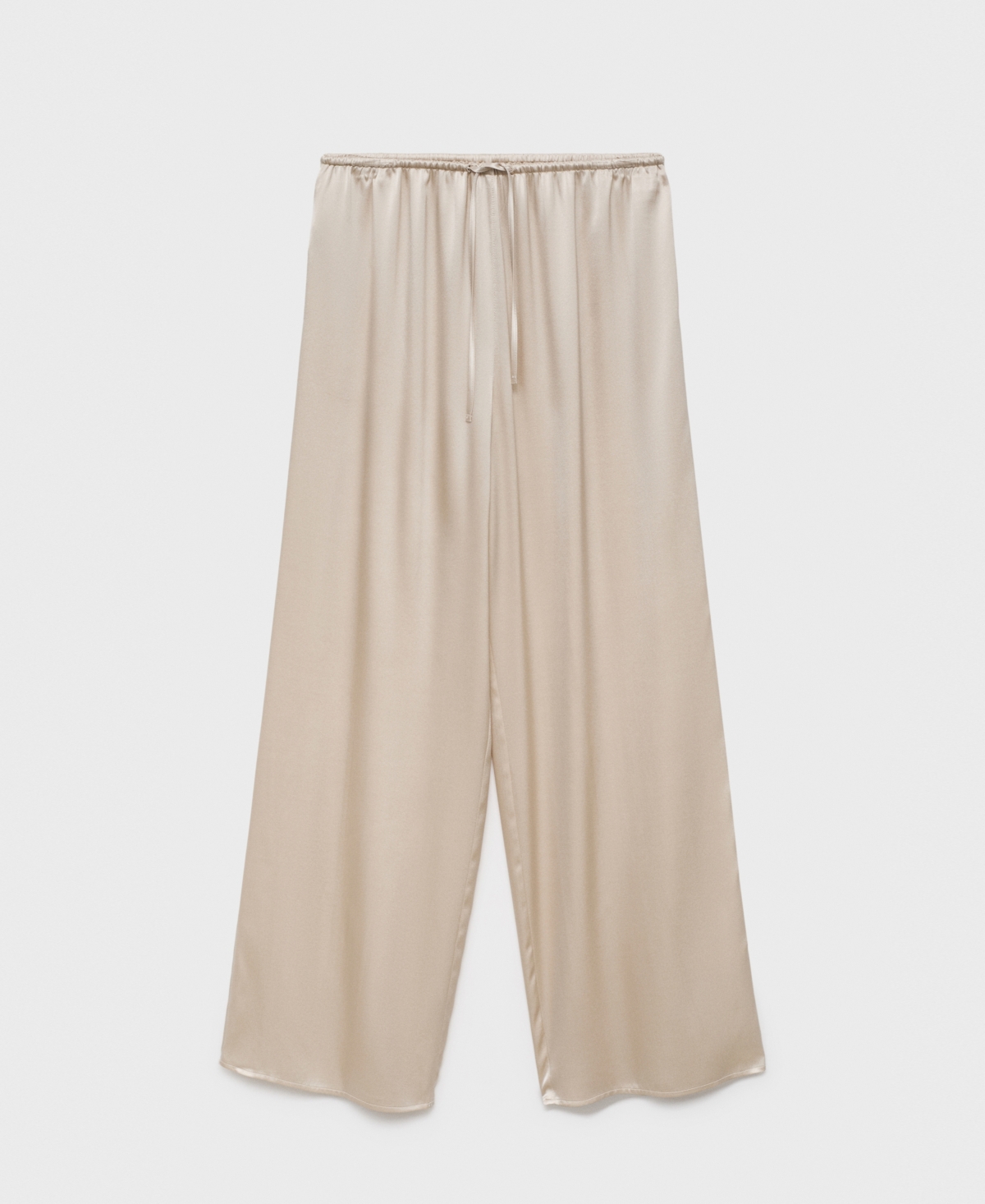 Click here for Mango Womens Silk Pajama Pants - Light Gray prices