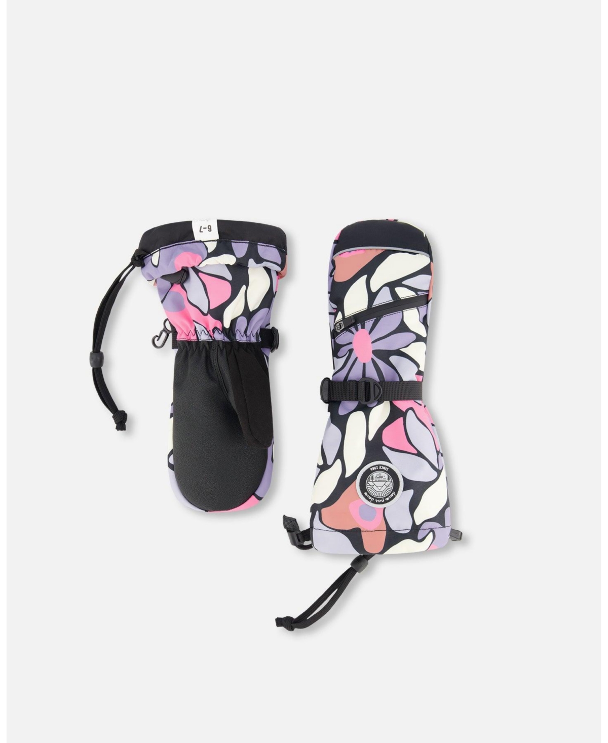 Click here for Deux par Deux Girl Winter Mittens Teknik Black Ret... prices