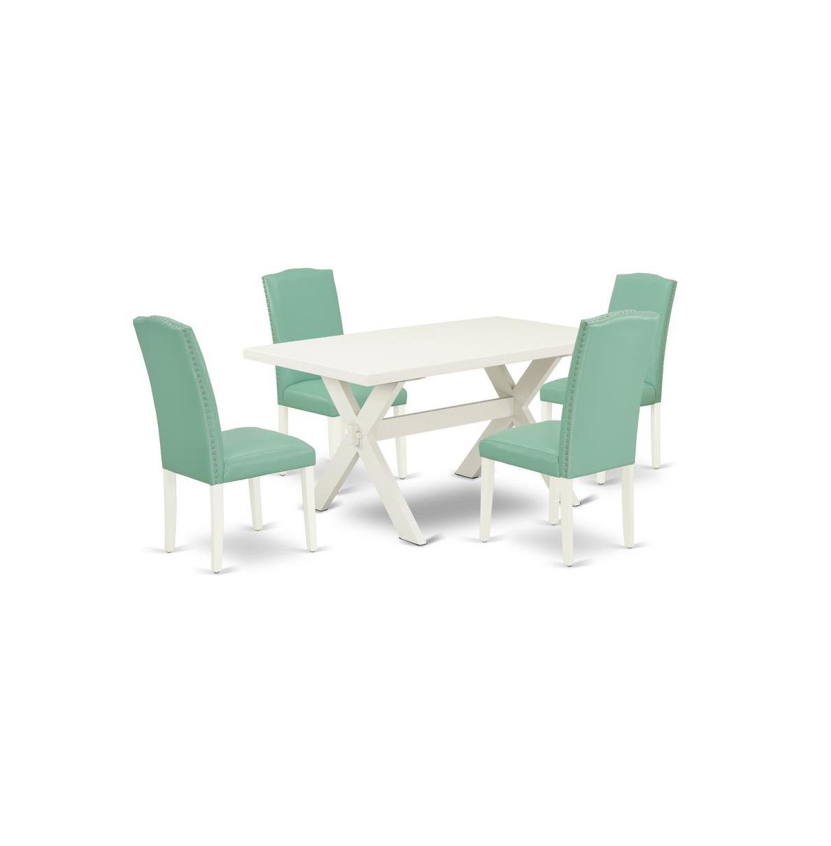 Click here for East West Furniture 5-Piece Kitchen Dinette Set In... prices