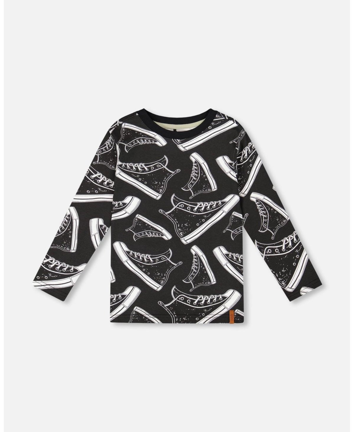 Click here for Deux par Deux Boy Long Sleeve Cotton Allover Print... prices