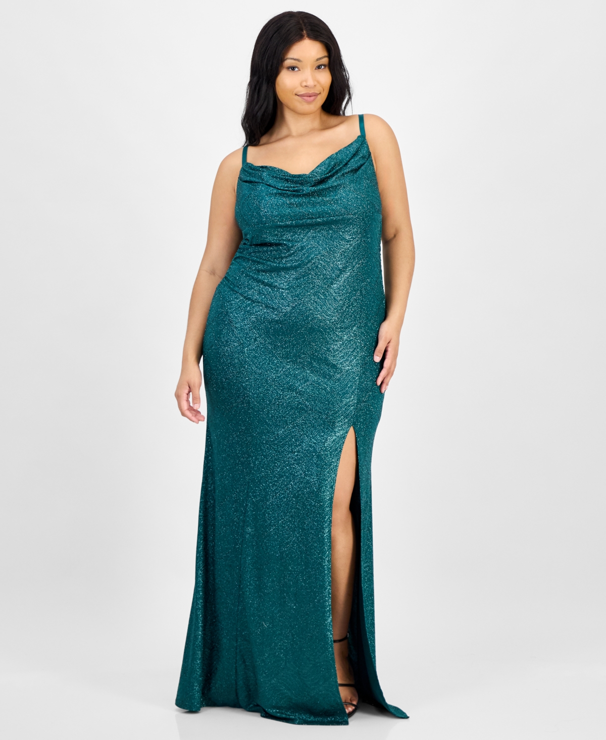 Click here for Emerald Sundae Trendy Plus Size Draped-Sweetheart-... prices