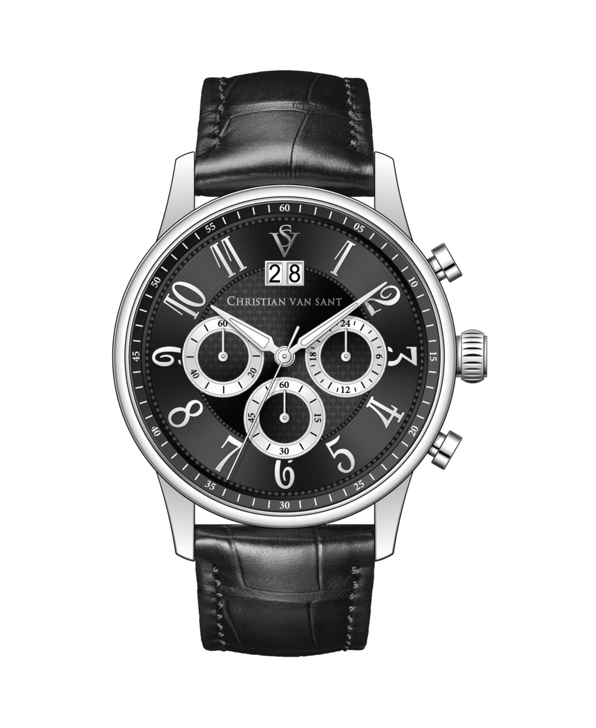 Click here for Christian Van Sant Mens Heritage Black Dial Watch... prices