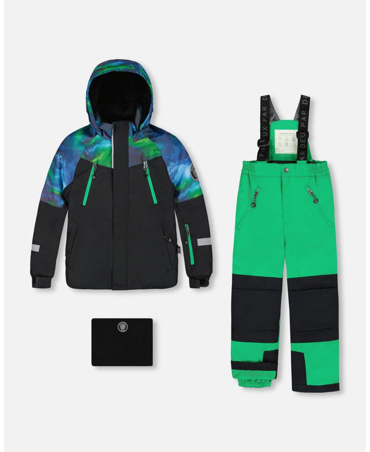 Click here for Deux par Deux Boy Two-Piece Play Snowsuit with Col... prices