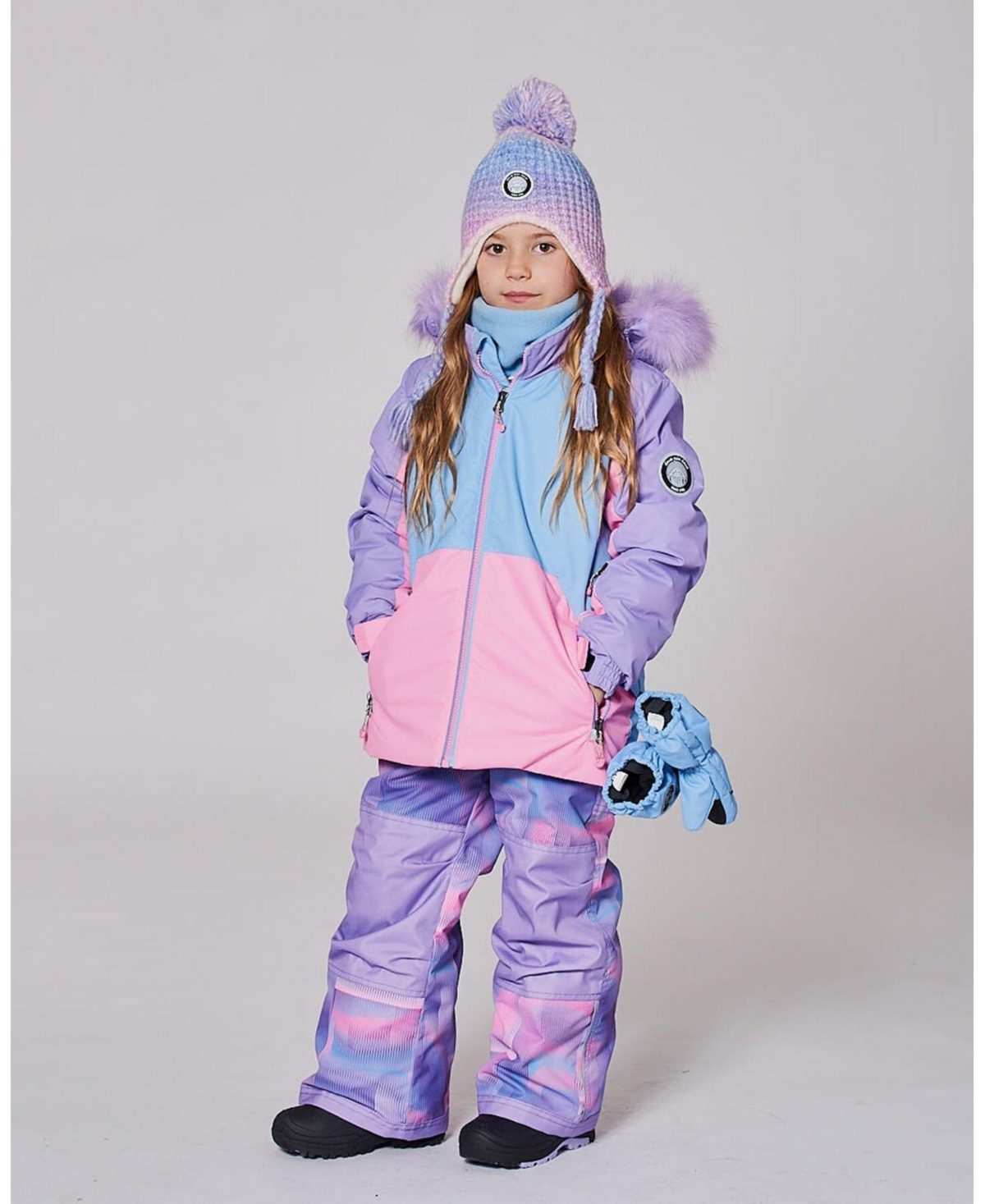 Click here for Deux par Deux Girls Two-Piece Play Snowsuit Purple... prices