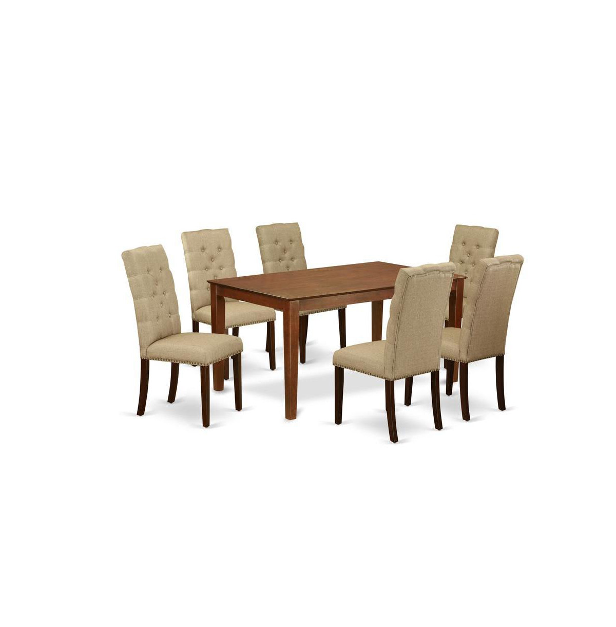Click here for East West Furniture Dining Room Set Mahogany - Mah... prices