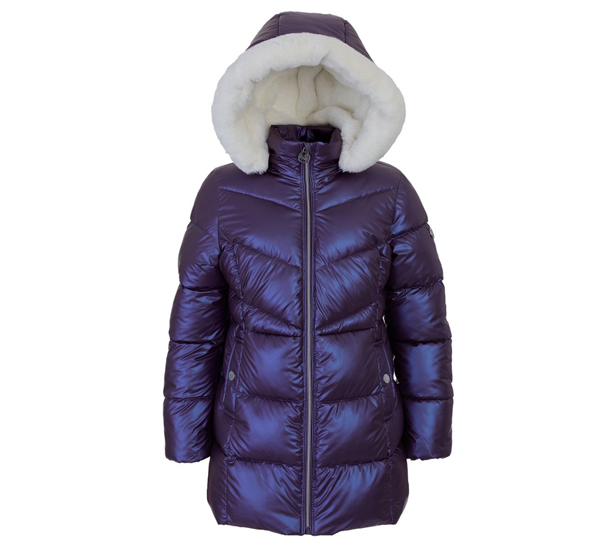 Click here for Michael Kors Big Girls Stadium Puffer Jacket - Iri... prices