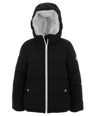 Girls' Black Puffer Coats, Jackets & Outerwear - Macy's