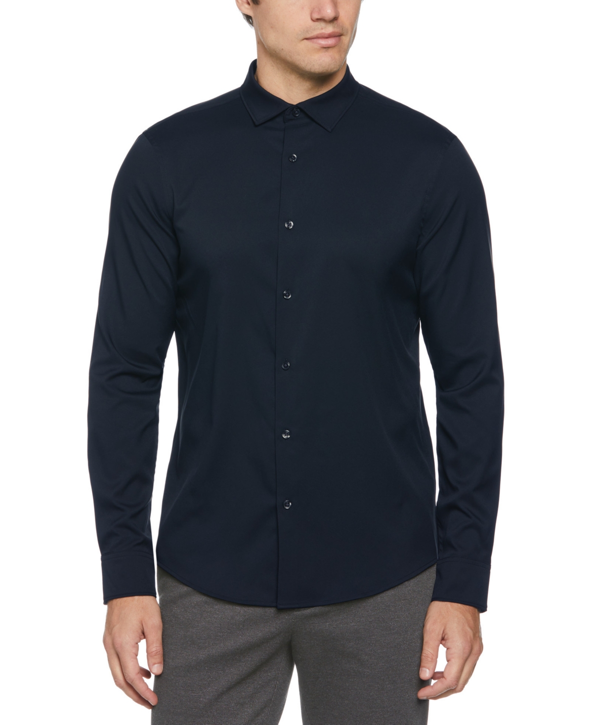Click here for Perry Ellis Mens Slim-Fit Stretch Solid Button-Dow... prices