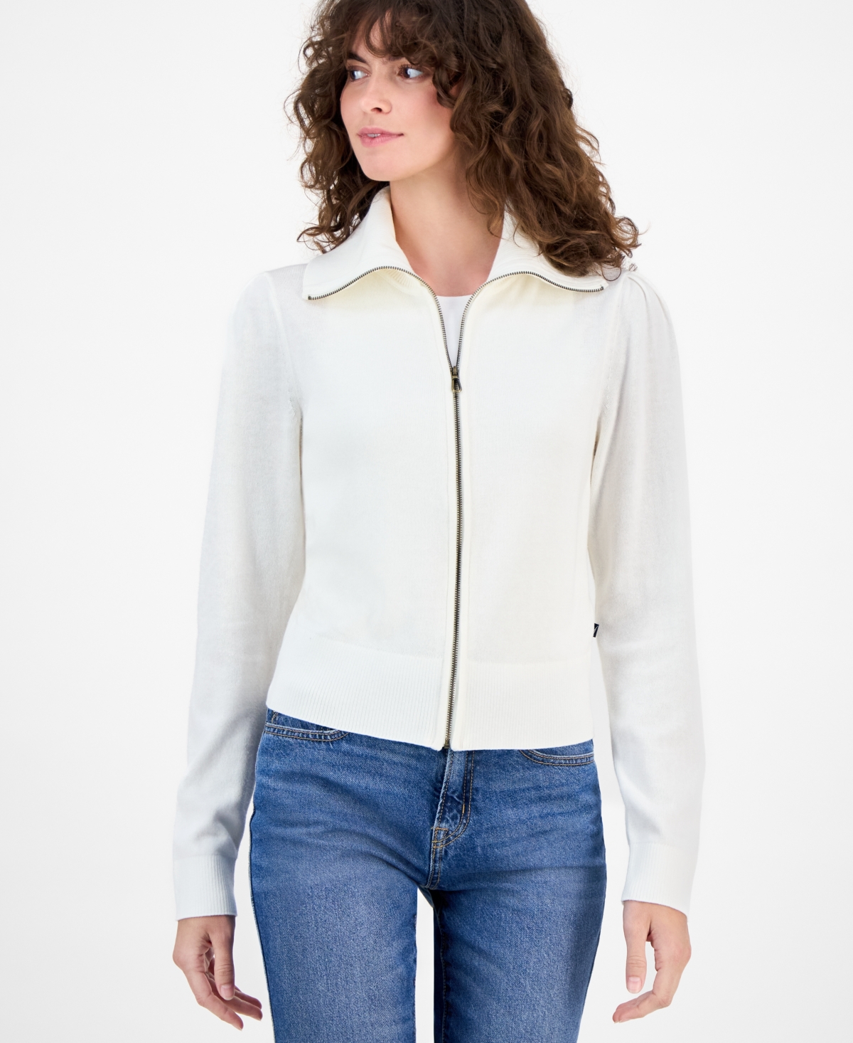Click here for Nautica Jeans Womens Cotton Zip-Front Cardigan Swe... prices
