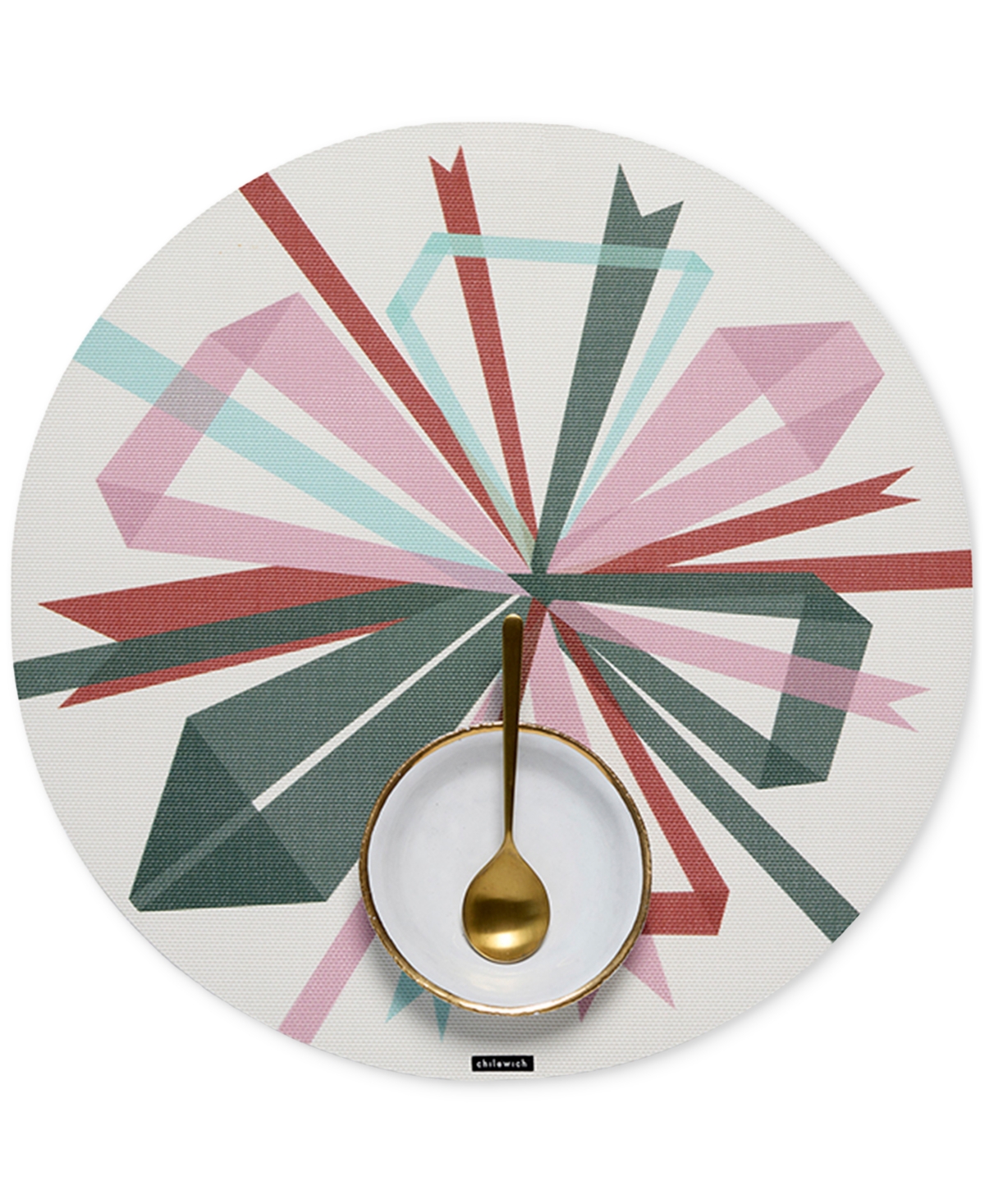 Click here for Chilewich Bow-Print 15 Round Placemat - Juniper prices
