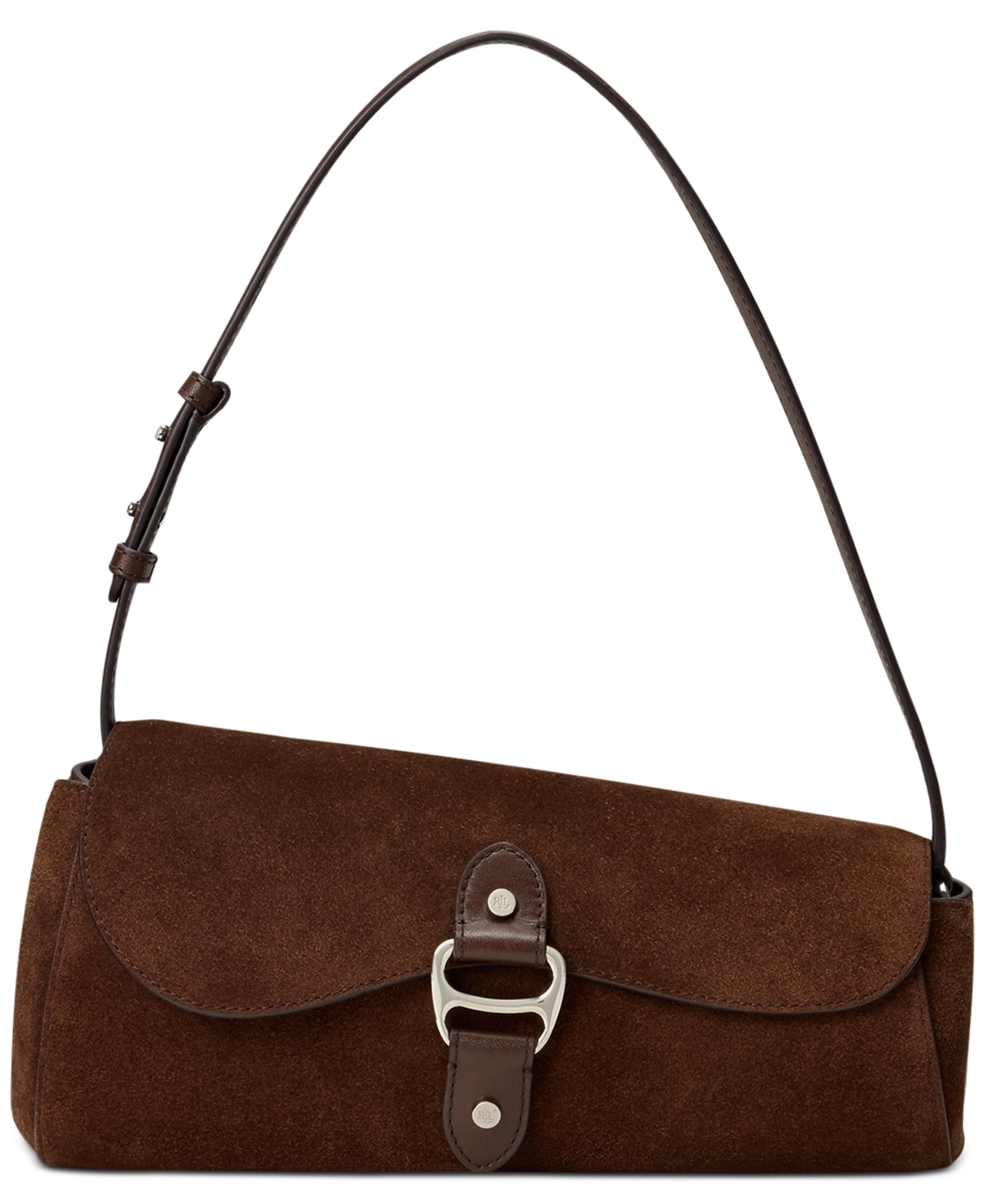 Click here for Lauren Ralph Lauren Tasha Small Suede Shoulder Bag... prices