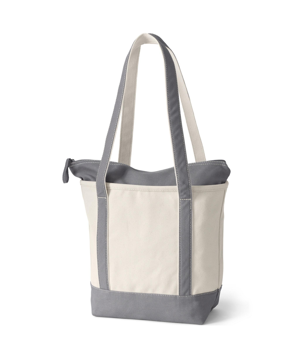 Click here for Lands End Medium 5 Pocket Zip Top Long Handle Canv... prices